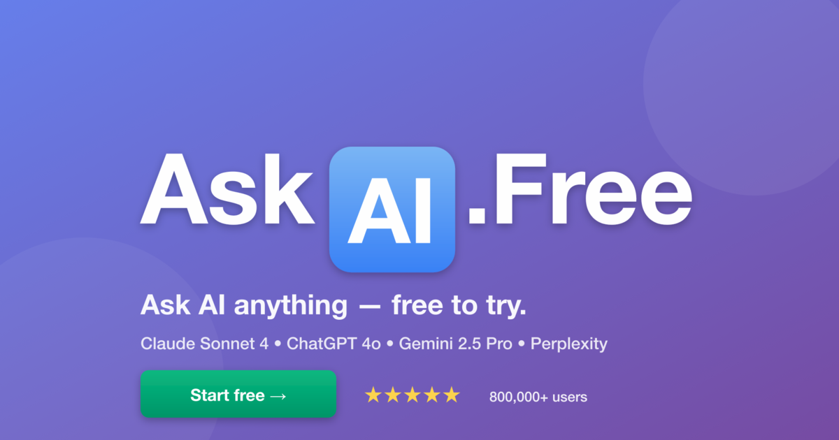 FAQ — AskAI.free Help Center